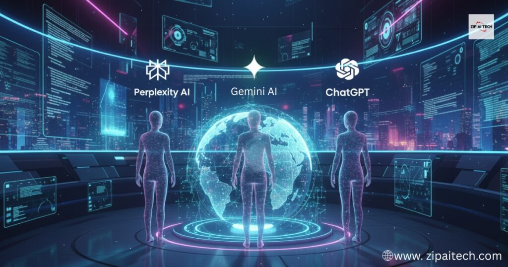 Perplexity AI vs ChatGPT vs Gemini AI - 2025 Review